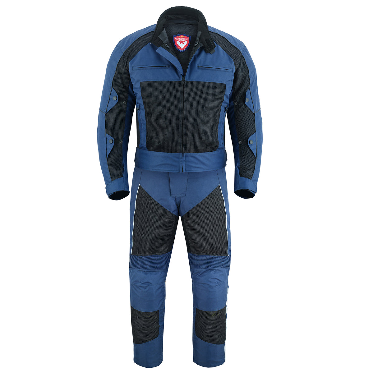 Warrior Gears® Air Mesh Motorbike Suits for Men, Breathable Textile Mo