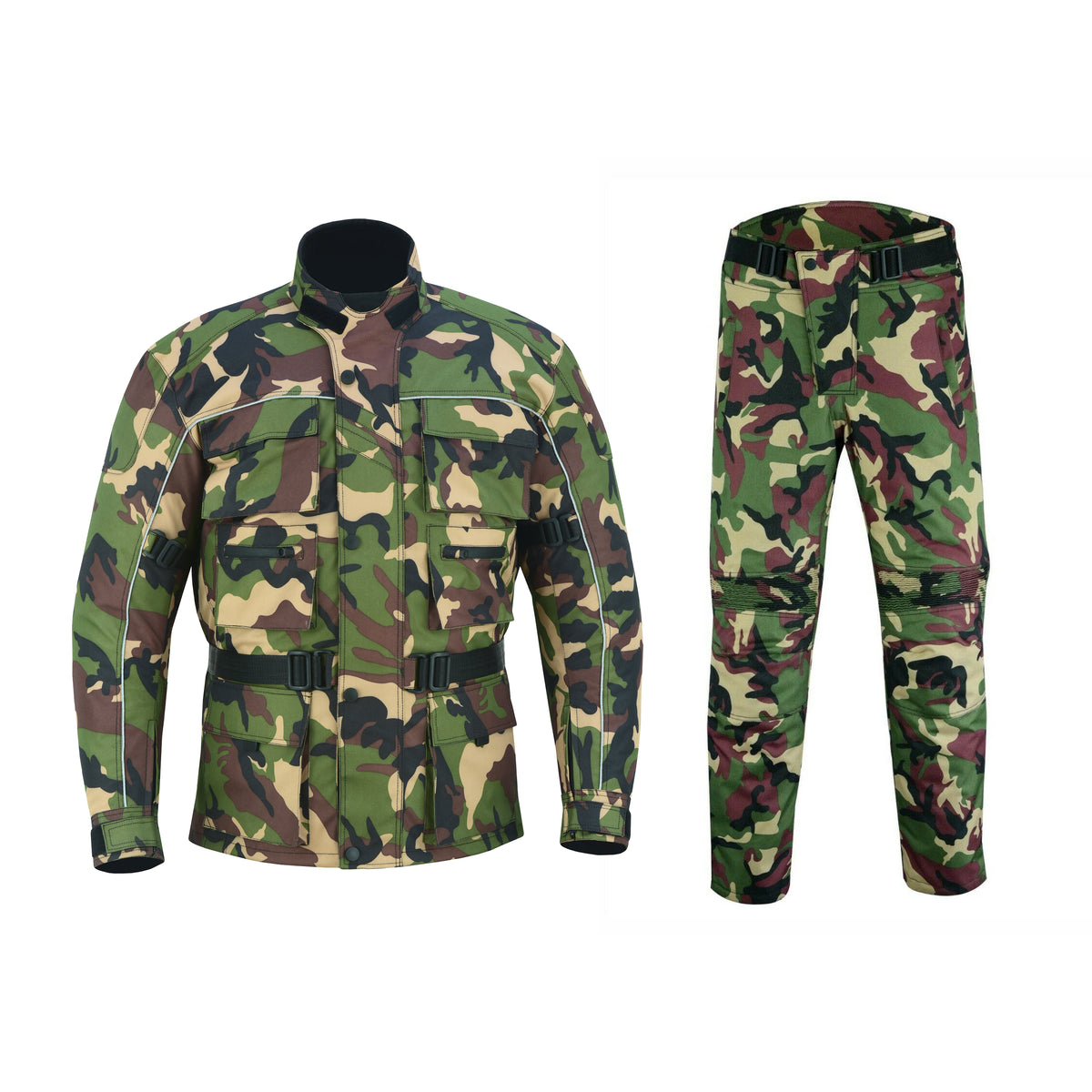 Warrior Gears 6 Pockets Mens Motorcycle Suit, Textile Racing Motorbike