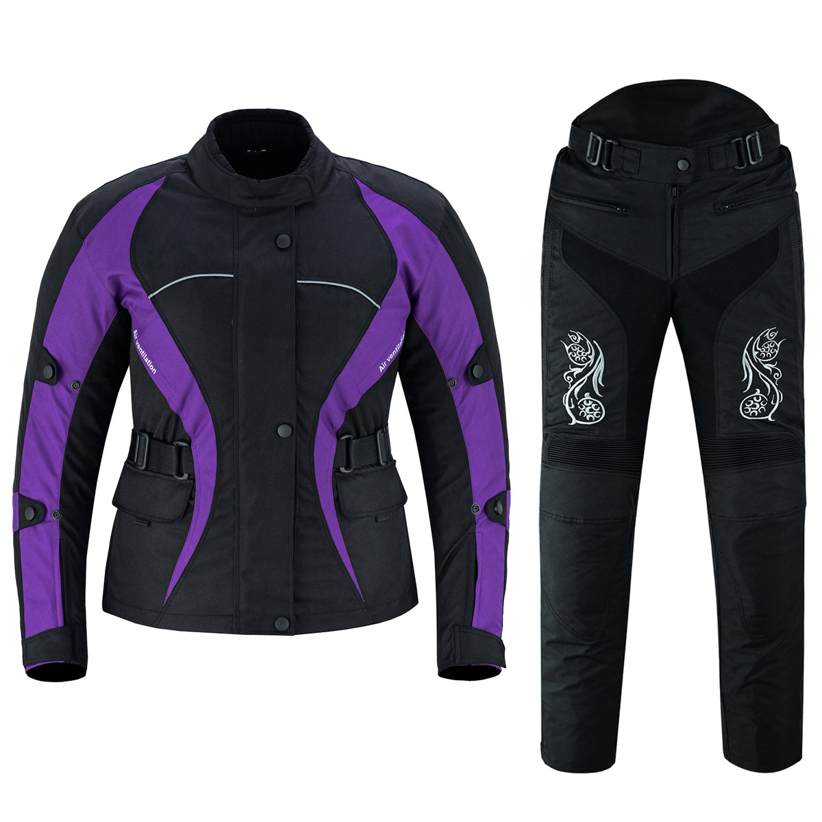WARRIOR Gears NEW Ladies Motorcycle Textile Suit 600D Cordura Waterpro ...