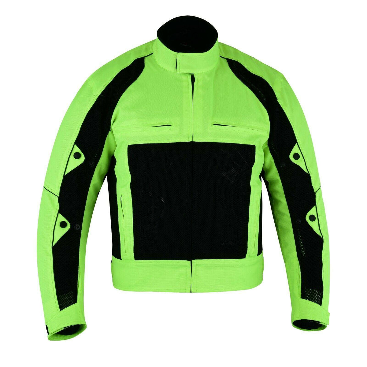 Warrior Gears Mens Air Mesh Motorbike Jackets with Armours Yellow