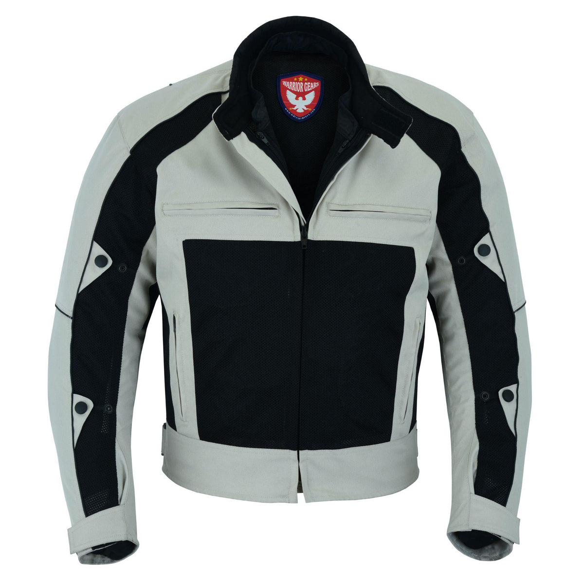 Warrior Gears Air Mesh Motorbike Jackets for Men, Breathable Textile ...