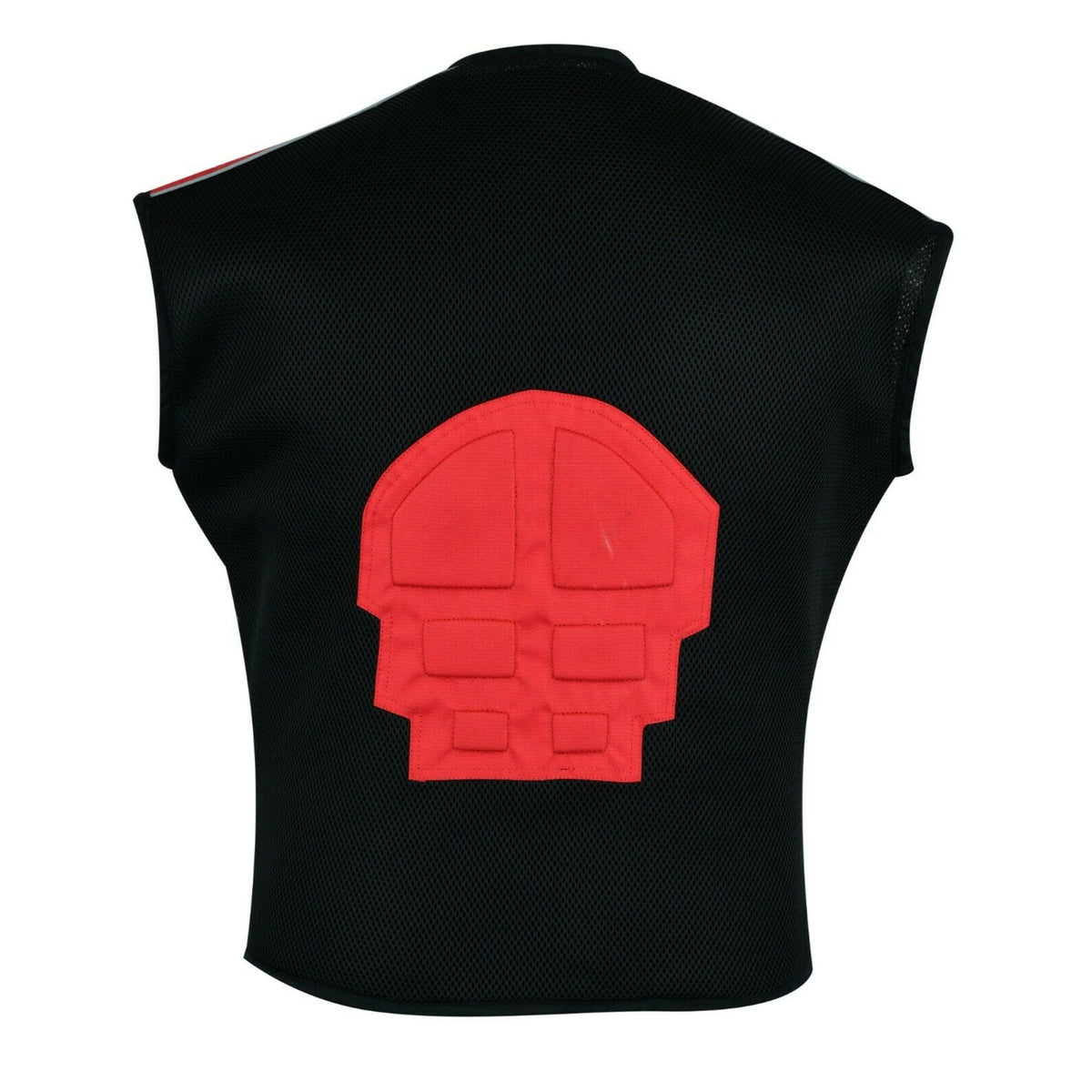 Warrior Gears® Textile Mesh Motorcycle Vests for Men, Men's Padded Mot